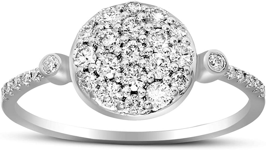 Diamond Cluster Rings: Buying Guide ~~ COSTS, SIZES, STYLES