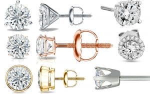 What Are The Different Diamond Earring Settings And Mounting Styles ...